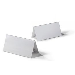 Durable Tischnamensschild aus Acryl, HxB 61/122 x 210 mm, VE 20 Stk, Dachform