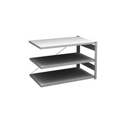 hofe Sideboard-Steckregal, verzinkt, Höhe 825 mm, 3 Böden, Anbauregal, Bodentiefe 800 mm, Fachlast 190 kg