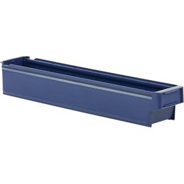 Regalkasten aus Polypropylen, blau, LxBxH 600 x 115 x 100 mm, VE 16 Stk kaiserkraft