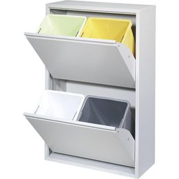 Wertstoffsammelschrank, 4 x 14-l-Innenbehälter, HxB 920 x 601 mm kaiserkraft