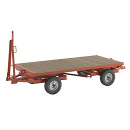 Schlepperanhänger, 4-Rad-Doppel-Drehschemel-Lenkung, Tragfähigkeit 3 t, Ladefläche 2,5 x 1,25 m, Luftreifen kaiserkraft