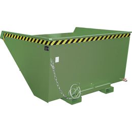 eurokraft pro Spänebehälter EXPO-E, Volumen 2,1 m³, resedagrün