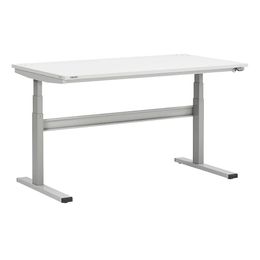 treston Arbeitstisch, elektrisch höhenverstellbar, Höhe 630 - 1270 mm, Standardausführung, BxT 1500 x 800 mm