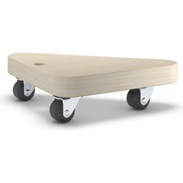 Wagner Transportroller aus Multiplexplatte, dreieckig, VE 4 Stk, LxBxH 134 x 134 x 43 mm