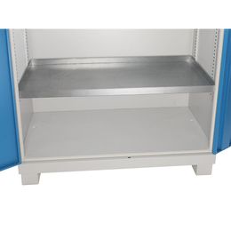 eurokraft pro Wannenboden, verzinkt, HxBxT 48 x 1167 x 550 mm, Traglast 80 kg
