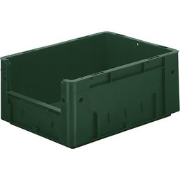 Euro-Stapelbehälter mit Eingriff, Volumen 14,5 l, LxBxH 400 x 300 x 175 mm, VE 4 Stk, grün kaiserkraft
