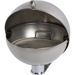 Var Kugel-Wandascher aus Edelstahl, zur Wandmontage, HxBxT 280 x 260 x 300 mm