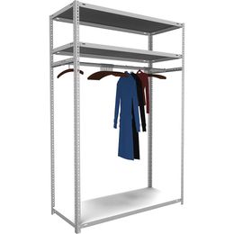 hofe Garderoben-Regal-Schraubsystem, HxBxT 2000 x 1300 x 600 mm, Grundregal
