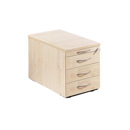 THEA - Rollcontainer, Utensilienschub, 3 Materialschübe, Ahorn-Dekor kaiserkraft