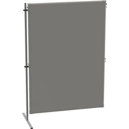 eurokraft pro Akustik-Trennwand, Textil, Anbauelement, BxT 1200 x 650 mm, grau