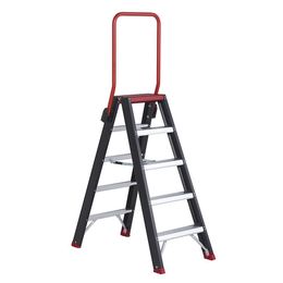 Altrex Sicherheits-Stehleiter, beidseitig begehbar, 2 x 5 Stufen