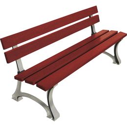 PROCITY Parkbank MORA, Gesamthöhe 746 mm, Länge 1800 mm, Tropenholz, mahagoni