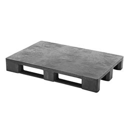 ratioform EURO-Kunststoffpalette, ohne Rand, Oberdeck geschlossen, anthrazit