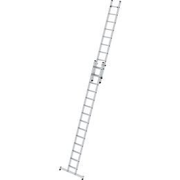 MUNK Stufen-Schiebeleiter, 2-teilig, mit nivello®-Traverse, 24 Stufen