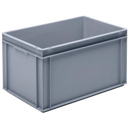 Euro-Stapelbehälter aus Polypropylen (PP), Traglast 20 kg, silbergrau, Volumen 60 l, Außenhöhe 325 mm, VE 2 Stk kaiserkraft