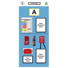 Regal-Infoboard Einzelmarkierung, Brandschutz, HxB 2000 x 900 mm, blau kaiserkraft