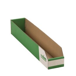 Karton-Regalkasten, einlagig und faltbar, VE 50 Stk, LxBxH 600 x 100 x 100 mm kaiserkraft