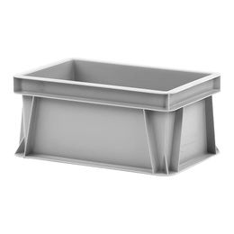 Euro-Stapelbehälter, Volumen 6 l, LxBxH 300 x 200 x 145 mm, PP, grau, ab 10 Stk kaiserkraft