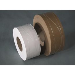 ratioform Nassklebeband fadenverstärkt, 2 Längsfäden, 1 Sinusfaden, VE 12 Rollen, braun, Bandbreite 70 mm