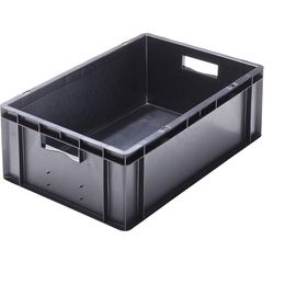 ESD-Stapelbehälter aus Polypropylen, Außen-LxBxH 600 x 400 x 210 mm, Volumen 40 l, VE 2 Stk kaiserkraft