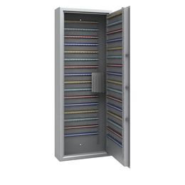 Schlüsseltresor, lichtgrau, Hakenleisten verstellbar, 480 Haken, HxBxT 1600 x 600 x 200 mm kaiserkraft
