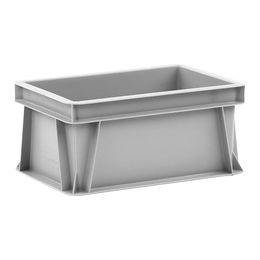 Euro-Stapelbehälter, Volumen 6 l, LxBxH 300 x 200 x 145 mm, PP, grau kaiserkraft