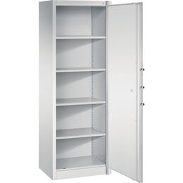 C+P Feuerschutzschrank Certos, gemäß DIN 4102, HxBxT 1950 x 646 x 500 mm, Korpus/Tür lichtgrau