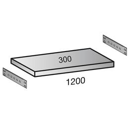 Fachboden für Industriesteckregal, Bodenbreite 1200 mm, Tiefe 300 mm kaiserkraft