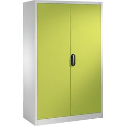 C+P ACURADO Universalschrank, BxT 1200 x 600 mm, lichtgrau / viridingrün