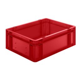 Euro-Format-Stapelbehälter, Wände und Boden geschlossen, LxBxH 400 x 300 x 145 mm, rot, VE 5 Stk kaiserkraft