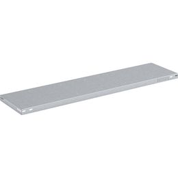eurokraft pro Stahlfachboden, Traglast 125 kg, verzinkt, BxT 1300 x 400 mm