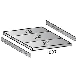 Fachboden für CLEANA-Steckregal, Bodenbreite 800 mm, Tiefe 700 mm kaiserkraft