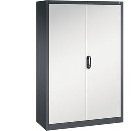C+P ACURADO Universalschrank, BxT 1200 x 500 mm, schwarzgrau / lichtgrau