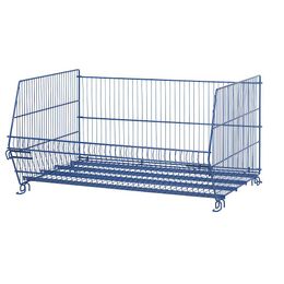 Stapelkorb, zerlegbar, LxBxH 775 x 577 x 400 mm, enzianblau kaiserkraft