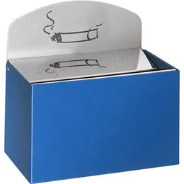 Var Wandascher mit Hinweisschild, HxBxT 87 x 140 x 98 mm, Stahlblech, enzianblau