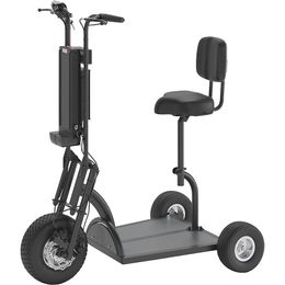 Elektro Transportroller PRO, 800 W, 3 Räder, mit Sitz, schwarz kaiserkraft