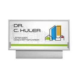 MADRID Silver Line™ Tischaufsteller, HxB 75,5 x 150,5 mm, mit Filzgleiter kaiserkraft