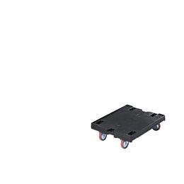 Transportroller, 800 x 600 mm, Tragf&auml;higkeit 500 kg, schwarz, ab 5 Stk kaiserkraft
