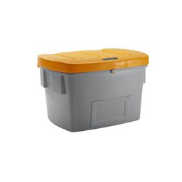 eurokraft pro Universal- und Streugutbehälter, ohne Entnahmeöffnung, 700 l, Deckel orange
