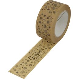 ratioform terra Papier-Packband, Merry Christmas, VE 6 Rollen, Bandbreite 50 mm, ab 10 VE