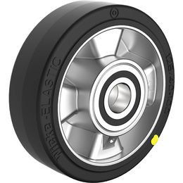 Wicke ESD-Rad, aus Elastikgummi, Rad-&Oslash; x Breite 125 x 40 mm, Achs-&Oslash; 20 mm