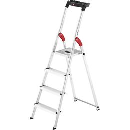 Hailo Alu-Stufenstehleiter StandardLine L60, Tragf&auml;higkeit 150 kg, 4 Stufen, ab 5 Stk
