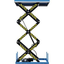Dreifach-Scherenhubtisch, Plattform-LxB 1700 x 1000 mm, Tragf&auml;higkeit 1000 kg, Betriebsspannung 400 V kaiserkraft