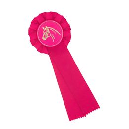 Turnierschleife Einfachrosette rosa