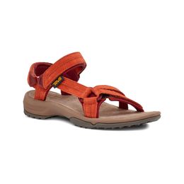 Sandale Teva "Terra Fi Lite Suede Womens", Gr. 37, orange, Leder, Schuhe
