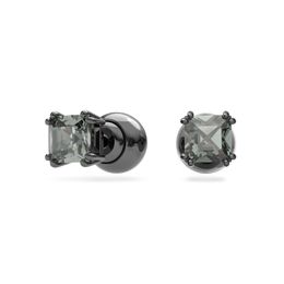 Paar Ohrstecker Swarovski "Millenia", grau (metallfarben, grau, grau), Ohrringe, Damen, Metall, mit Swarovski Kristall