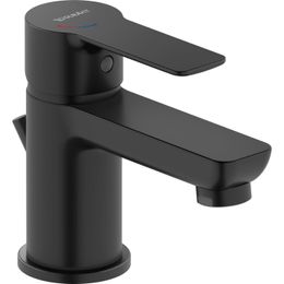 Duravit, Badarmatur, D-Code Einhebel-Waschtischmischer S FreshStart und Minusflow, mit Ablaufgarnitur