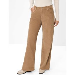 Brax Damen Cordhose Style MORGAN WALNUT, Beige, Gr. 34