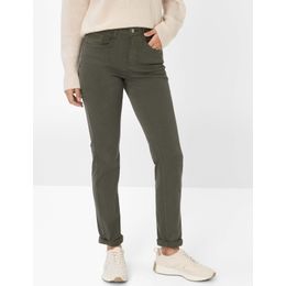 Brax Damen Five-Pocket-Hose Style MARY DEEP FOREST, denim dunkelgr&uuml;n, Gr. 46K