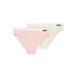 Skiny Slip Mädchen Größe 164 hellpink / schwarz / weiß / perlweiß